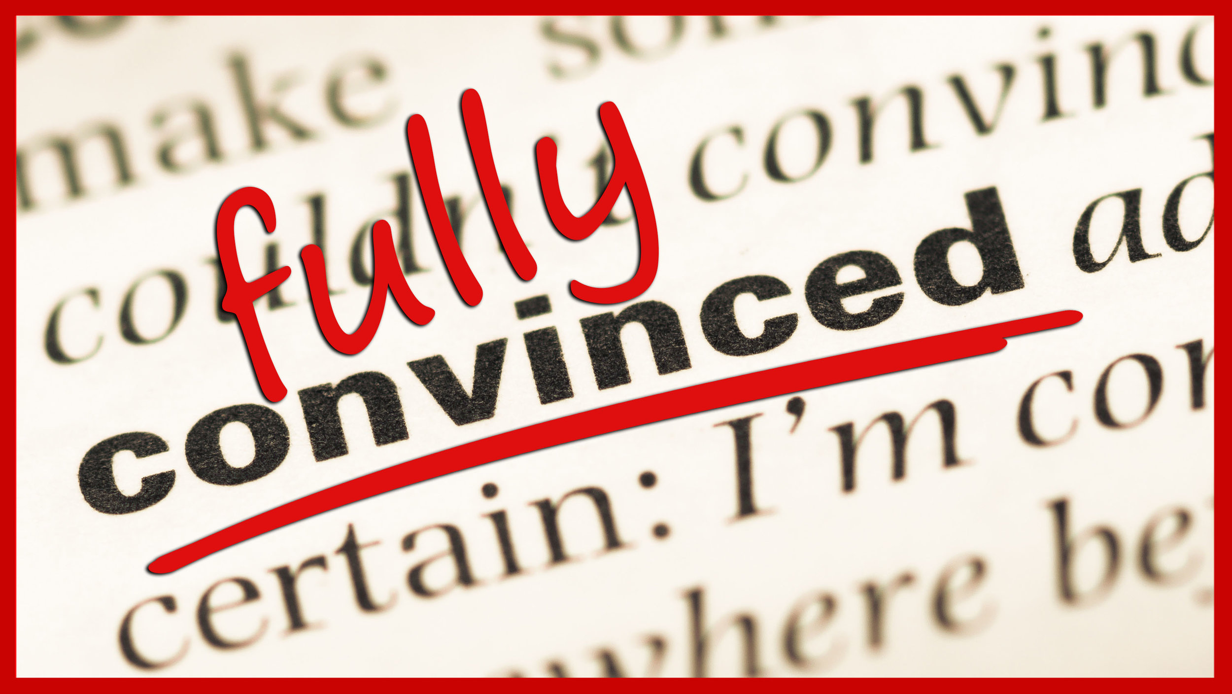 I’M FULLY CONVINCED – Broad Rock Baptist Church